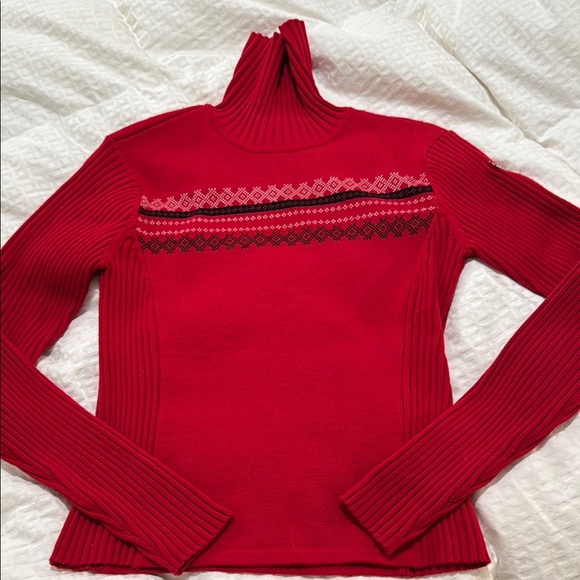 Spyder | Sweaters | Spyder Red Turtleneck Sweater With Cowl Neck Design ...